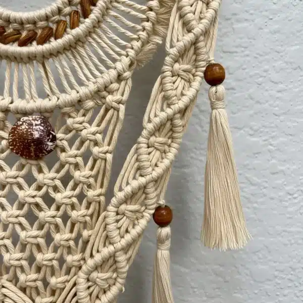 Tapiz Apapacho Macramé Cola De Sirena En Aro - Apapacho Macramé